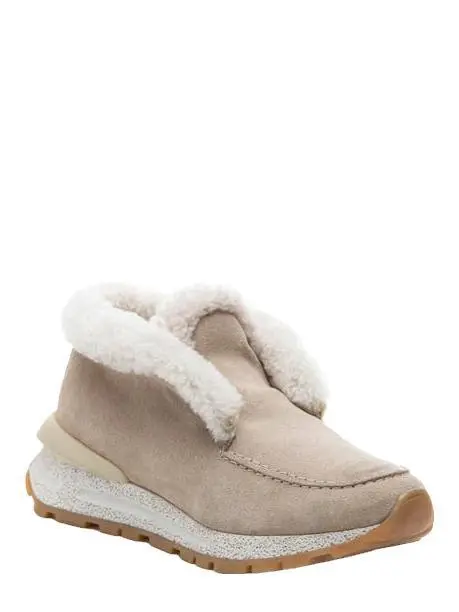 275 CENTRAL Quinn Genuine Shearling Lined Sneaker Boot - Sand