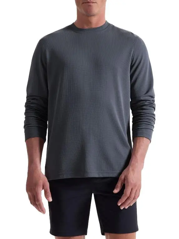 Bugatchi Orion Ottoman Long Sleeve T-shirt - Zinc