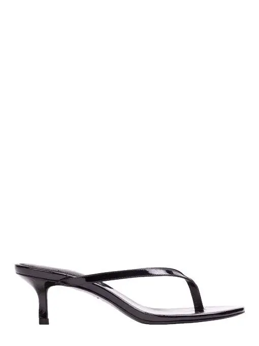 BLACK SUEDE STUDIO Tash 50 Patent Sandal - Black Patent