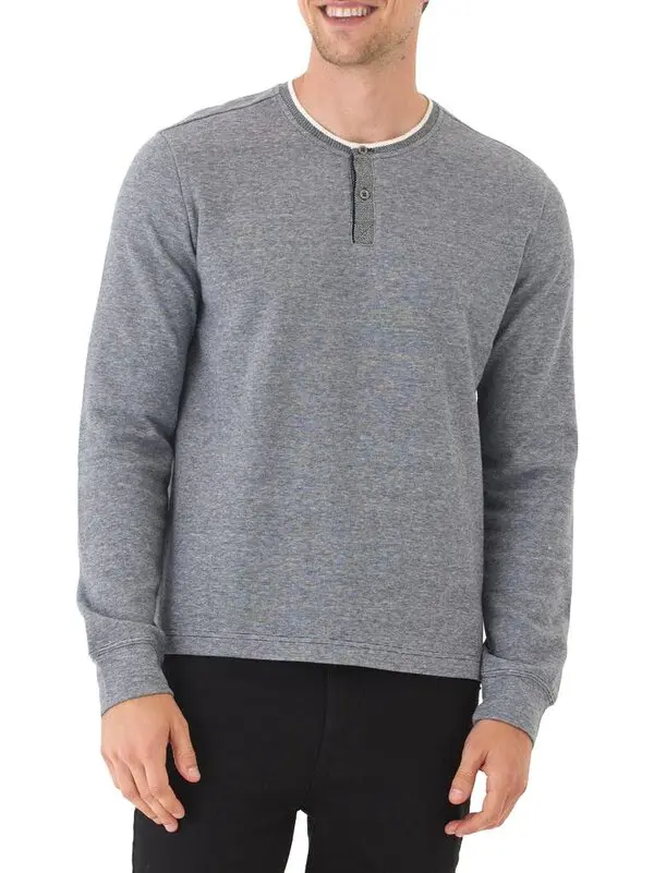 THREADS 4 THOUGHT The Charles Double Knit Henley - Stargazer