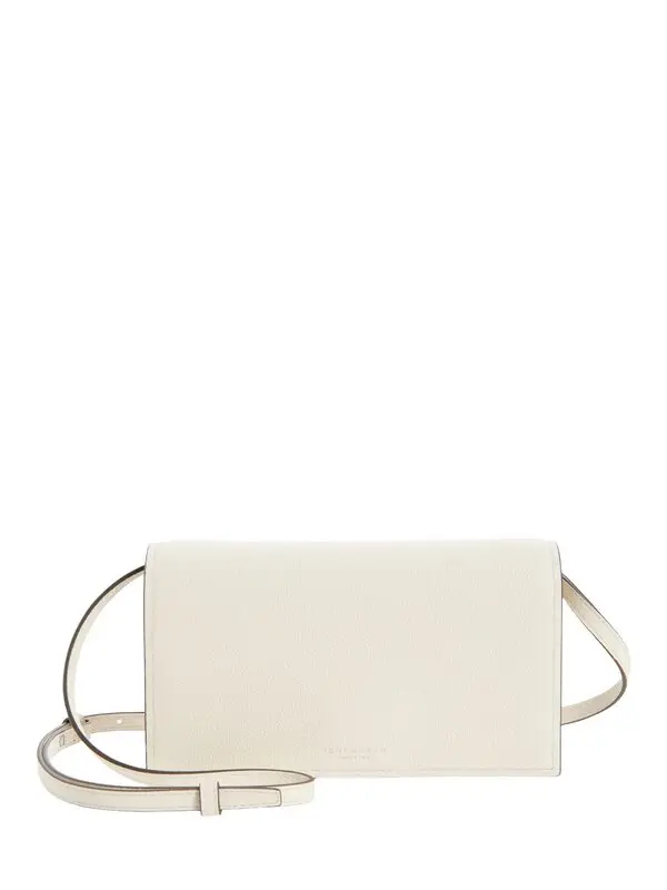 Tory Burch Romy Wallet Crossbody Bag - Light Cream