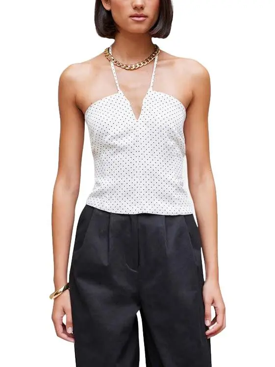 BISHOP + YOUNG Seaside Halter Top - Micro Polka Dot