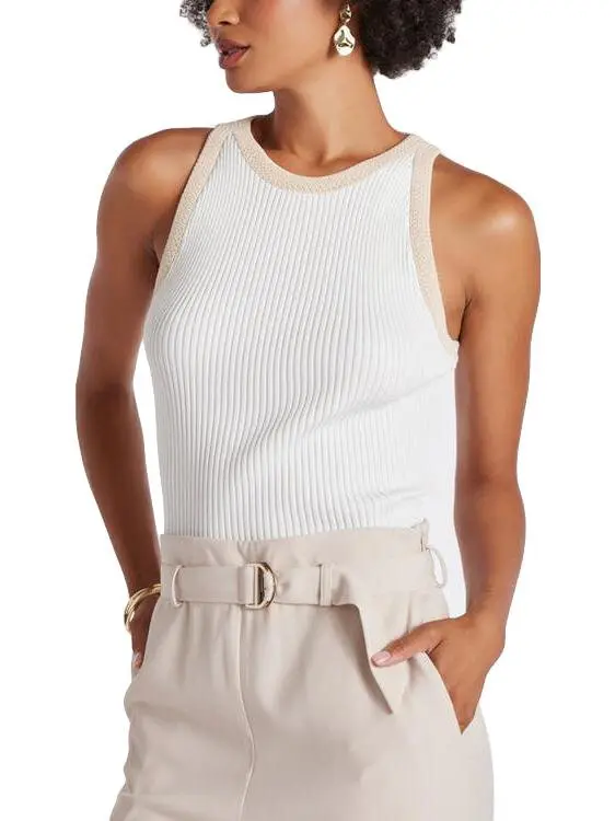 BISHOP + YOUNG Candace Ribbed Sweater Tank - Natural