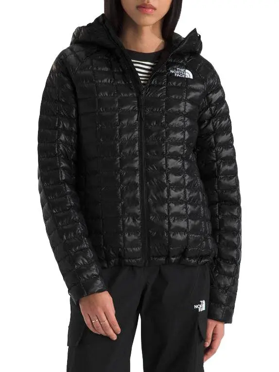 The North Face Thermoball Quilted Hooded Jacket - Black