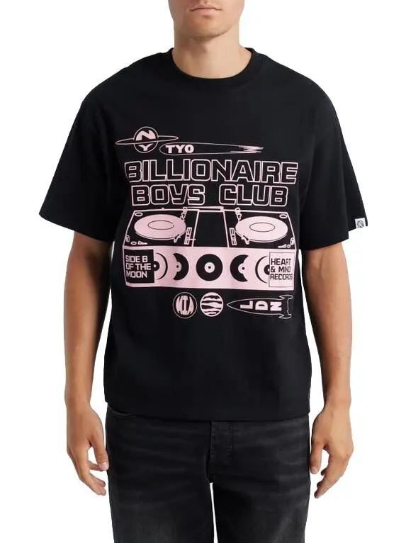 BILLIONAIRE BOYS CLUB Bb Side Crop Graphic T-shirt - Black