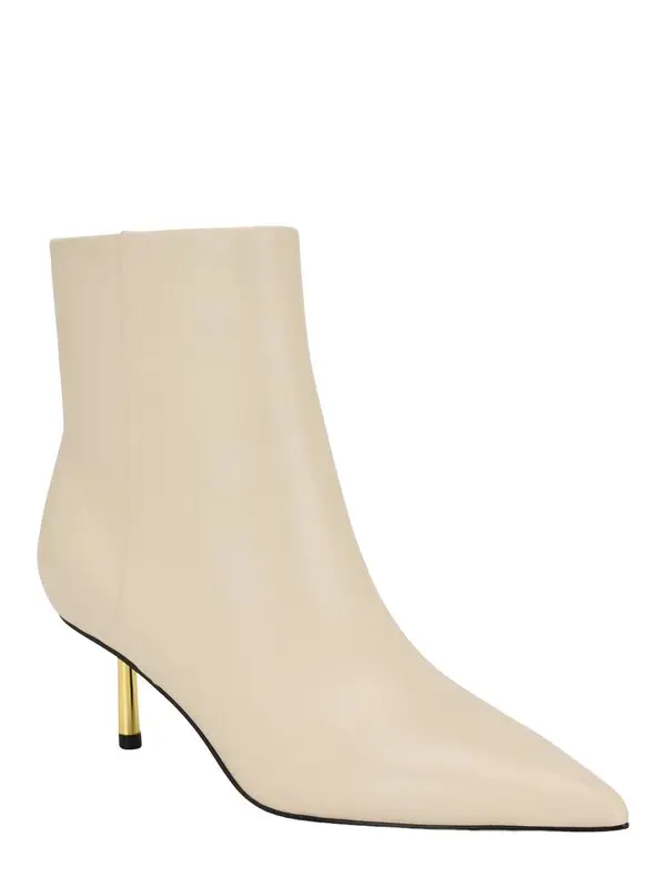 Nine West Hamesa Pointed Toe Bootie - Ivory