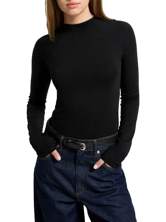 MARCELLA Minetta Stretch Jersey Top - Black