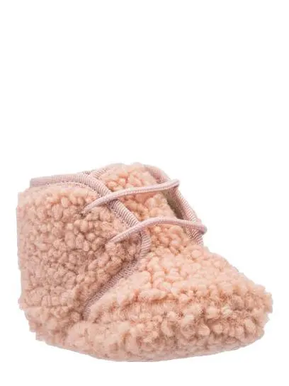 ELEPHANTITO Faux Shearling Bootie - Pink