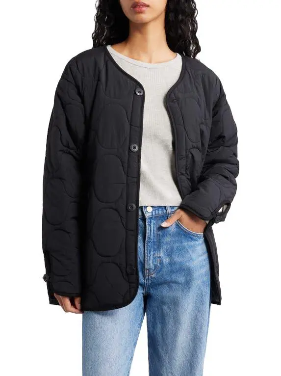 Alpha Industries Reversible Als/92 Mod Quilted Liner Jacket - Black