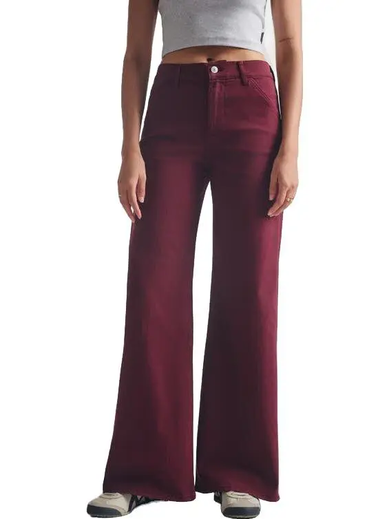 Brooklyn Industries Wide-leg Carpenter Pants - Windsor Wine Colored Denim