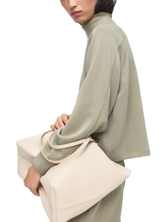 Mango Mock Neck Sweatshirt - Khaki Green