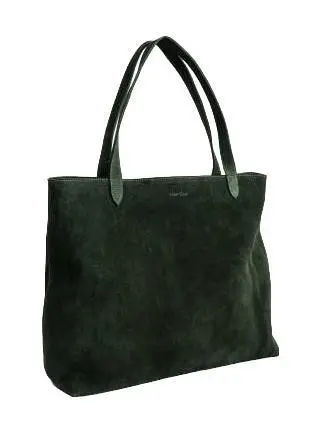 SABANDIJA Signet Suede Tote Bag - Green