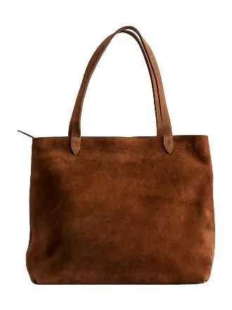 SABANDIJA Signet Suede Tote Bag - Tobacco