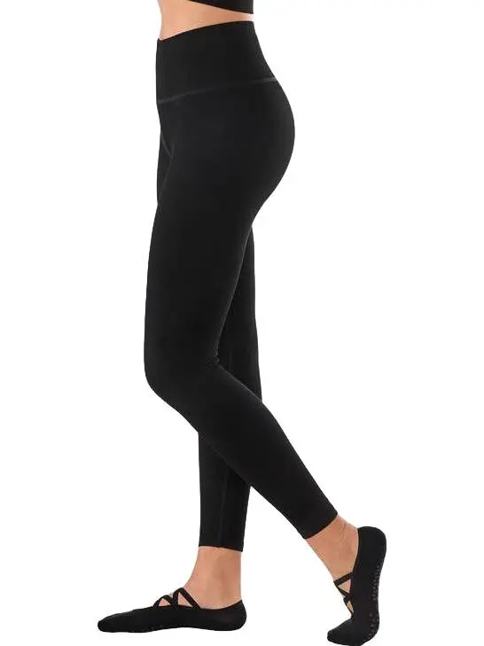 TAVI Seamless Ribbed 7/8 Leggings - Ebony