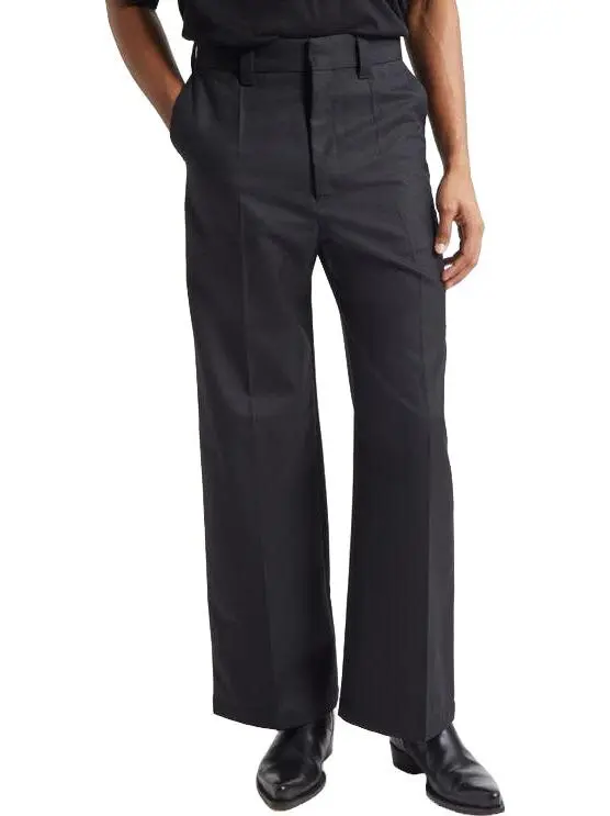 LEMAIRE Tailored Straight-leg Pants - Marine Melange