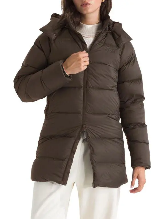 The North Face Hydrenalite™ City 600 Fill Power Down Hooded Parka - Smokey Brown