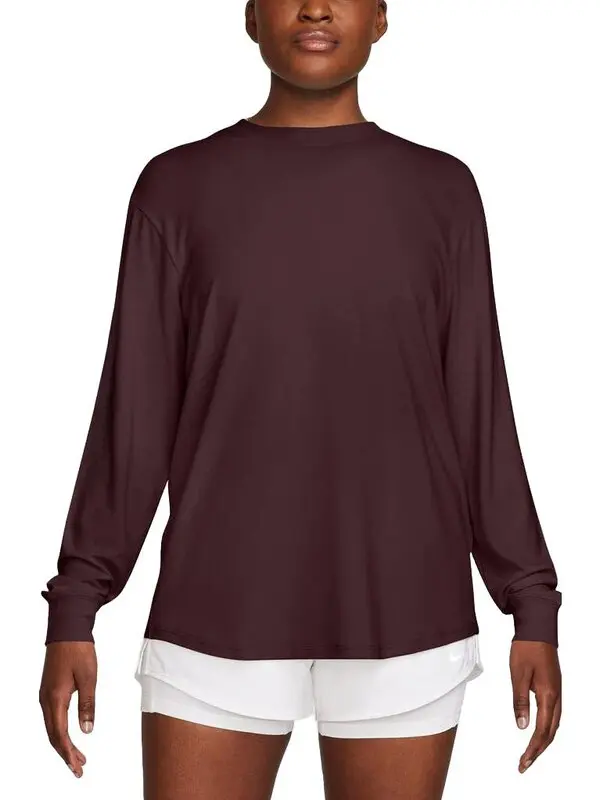 Nike Relaxed Dri-fit Top - Burgundy