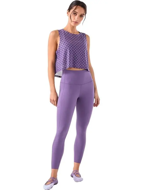 TAVI Flatter Flow Hi Lo Tank - Grape Abstract