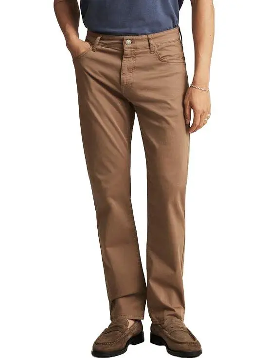 MAVI Zach Straight Leg Twill Pants - Shitake Casual Twill