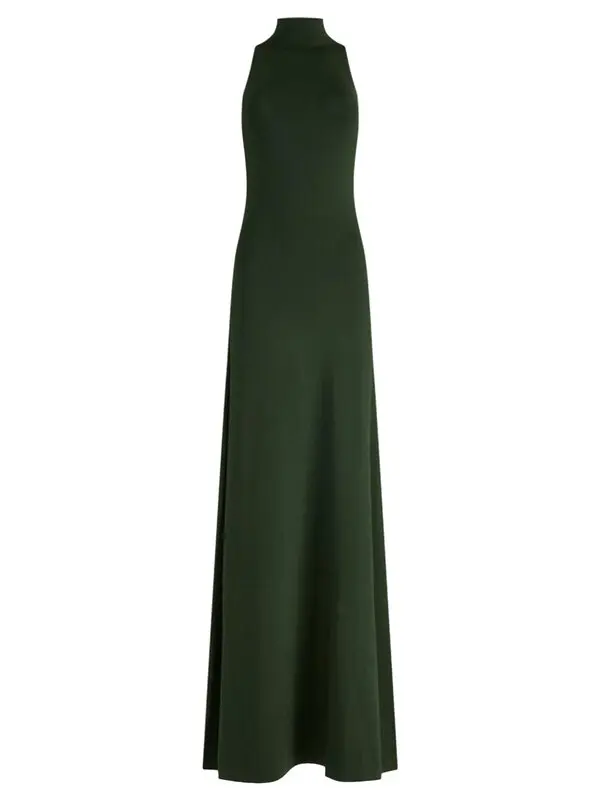 Altuzarra Neddie Crepe Maxi Dress - Dark Green
