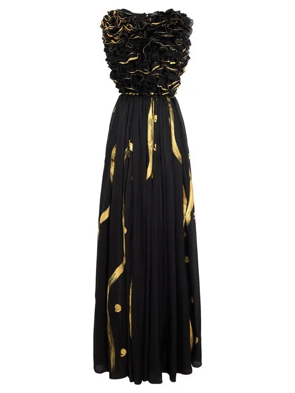Ulla Johnson Byzantine Ruffled Gown - Multi