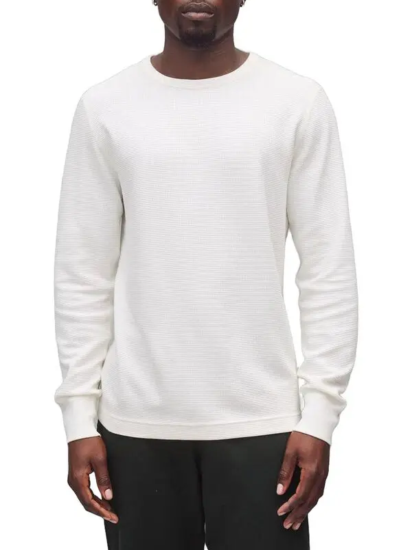 Reigning Champ Lightweight Waffle Stitch Long Sleeve T-shirt - Championship White