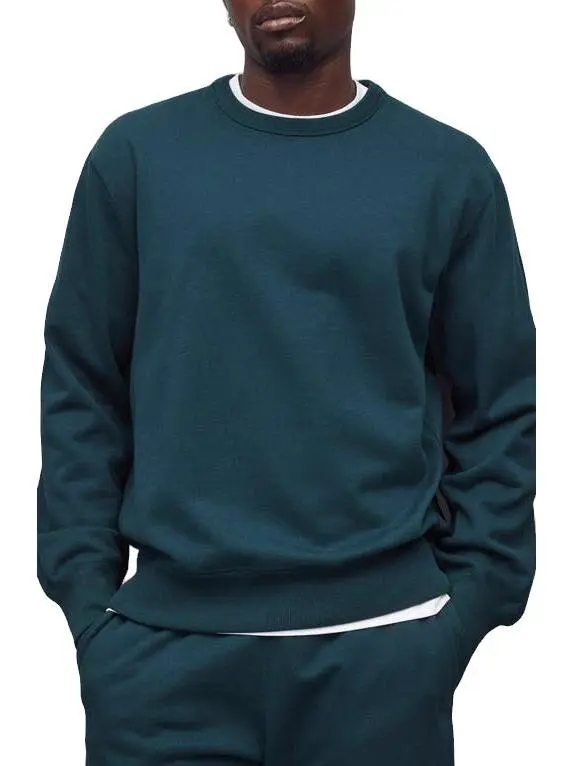 Reigning Champ Midweight Terry Standard Crewneck Sweatshirt - Atlantic