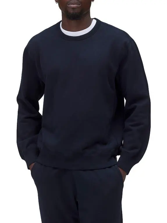 Reigning Champ Midweight Terry Standard Crewneck Sweatshirt - Navy
