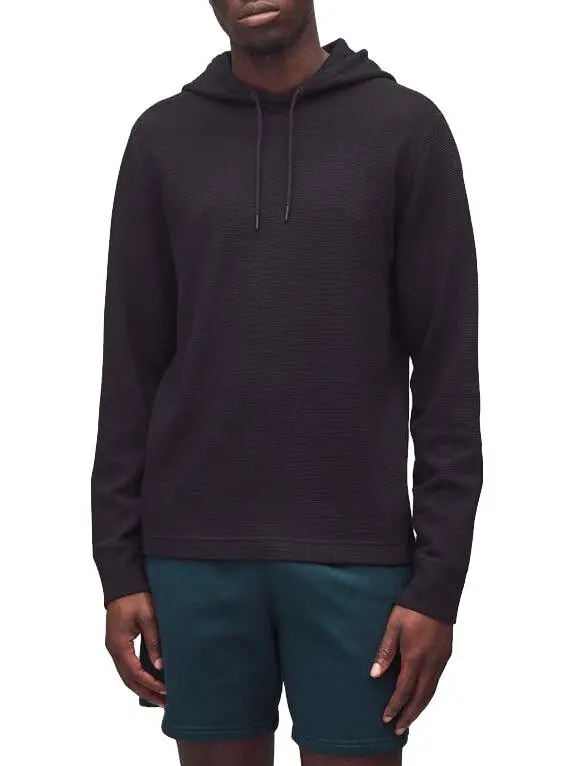 Reigning Champ Lightweight Waffle Stitch Hoodie - Black