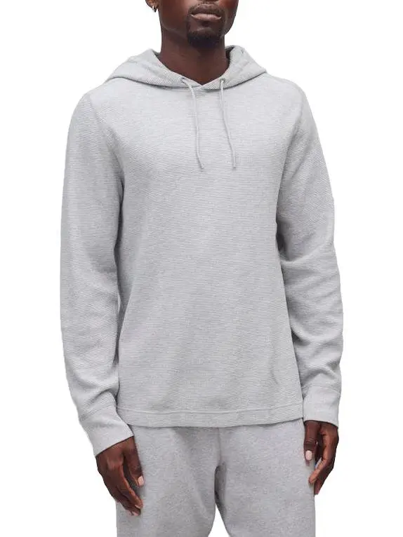 Reigning Champ Lightweight Waffle Stitch Hoodie - Heather Grey