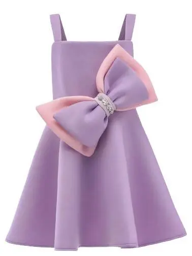 MIMI TUTU Whisper Bow Dress - Purple