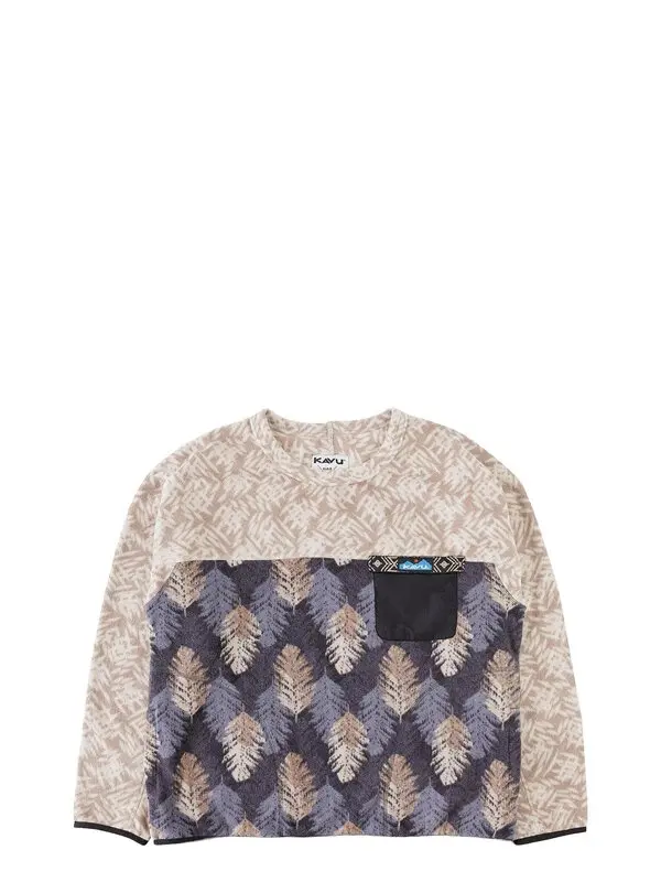 KAVU Kelowna Pullover Sweatshirt - Leaf Layout