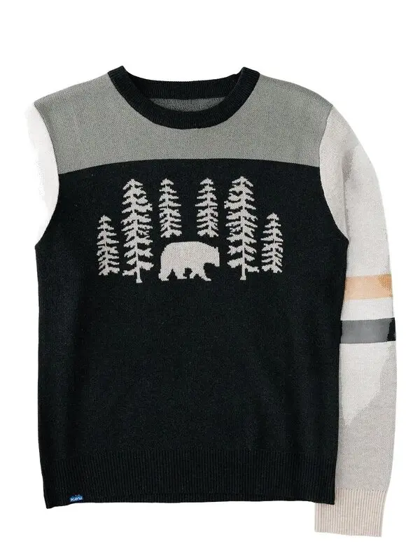 KAVU Hillrose Crew Neck Sweater - Tree Bear