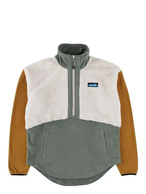 KAVU Timber Lane Fleece Pullover - Pine Tree Block