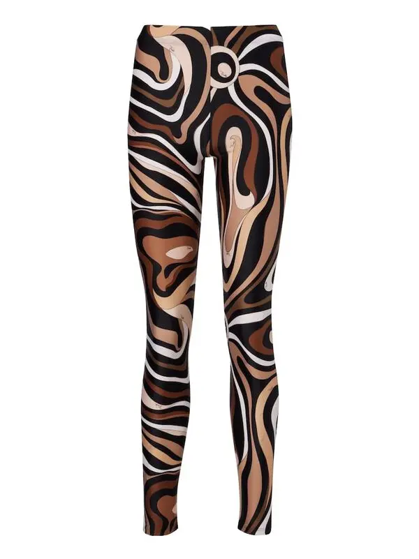 Emilio Pucci Marmo Leggings - Black