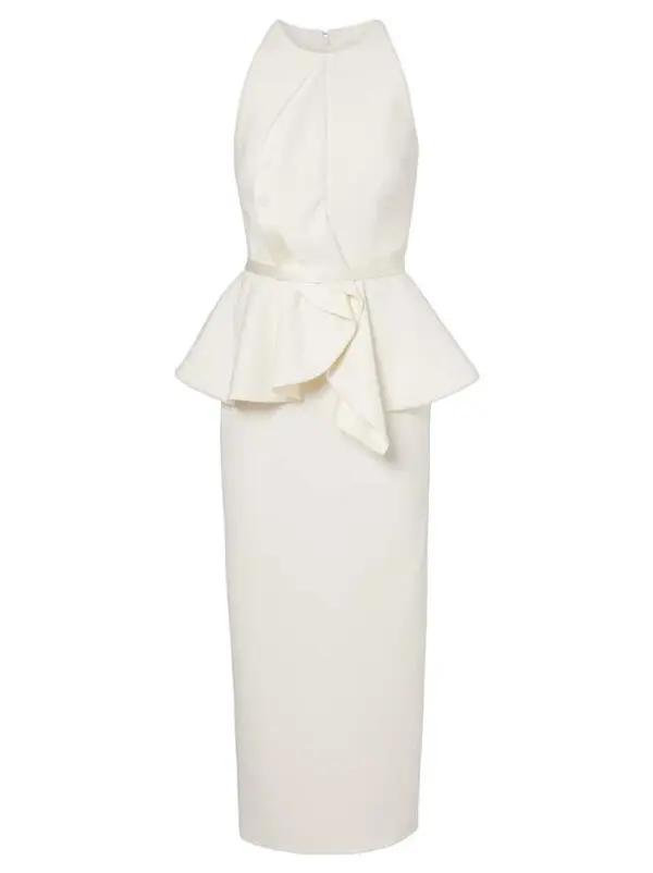 Safiyaa Riya Ruffled Cocktail Dress - White