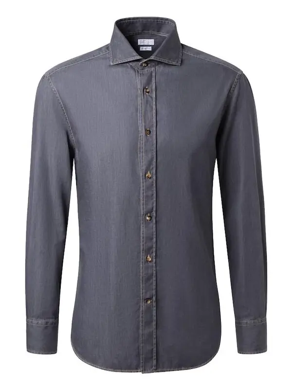 Brunello Cucinelli Denim Shirt - Blue