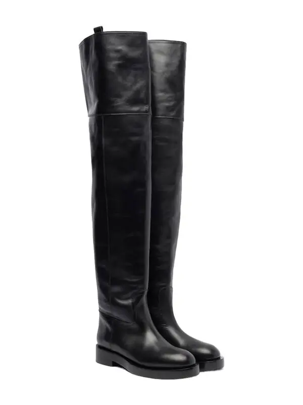 Paris Texas Leather Over-the-knee Boots - Black