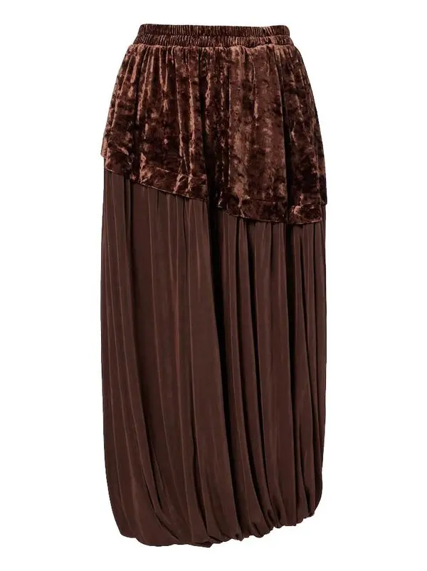 XU ZHI Midi Skirt - Brown