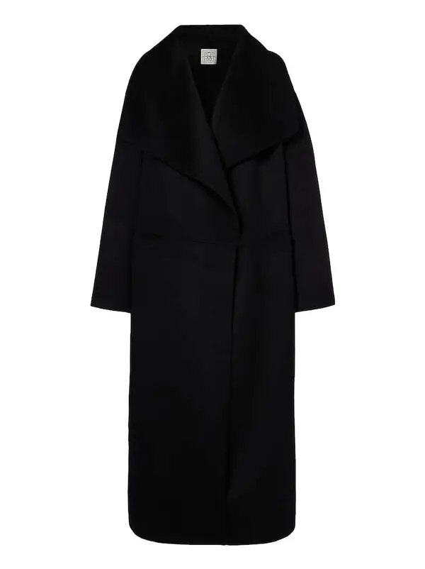 TOTEME Wool And Cashmere Coat - Black