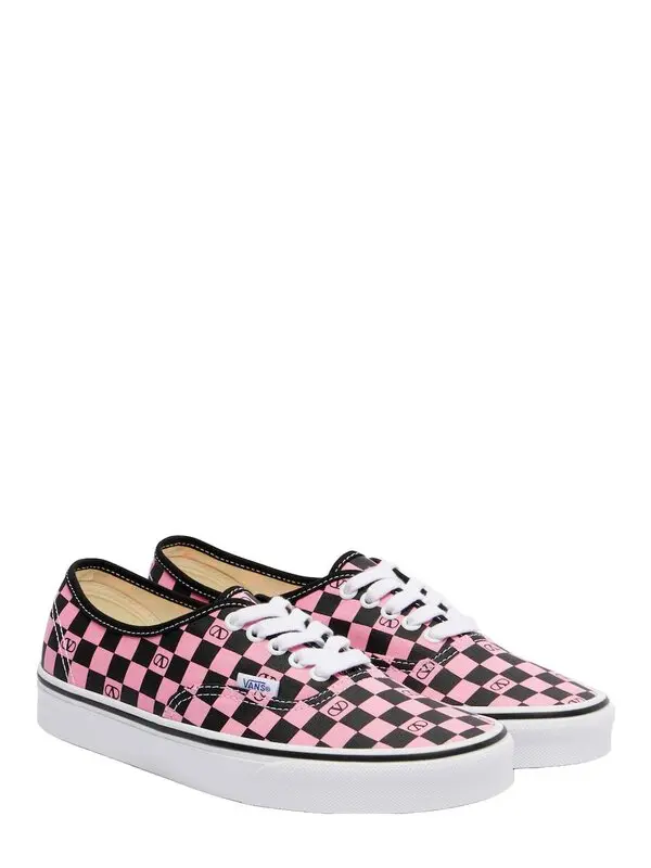 Valentino Garavani Vlogo Checked Sneakers - Pink