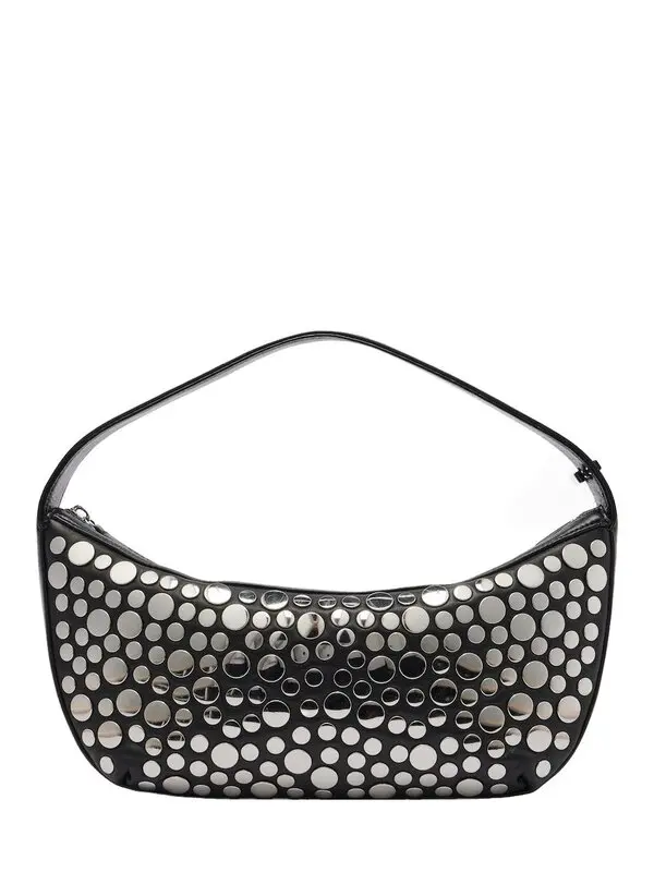 Staud Demy Small Studded Shoulder Bag - Black