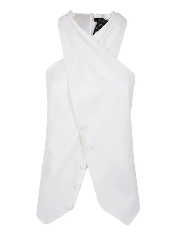 Max Mara Sleeveless Jacket - White
