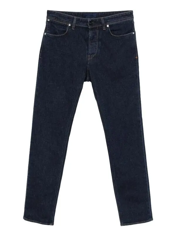 Stone Island Dark Wash Denim Jeans - Blue