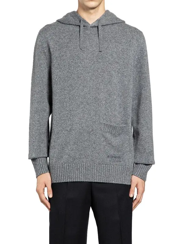 Givenchy Cashmere Front Side Pocket Hoodie - Multicolor