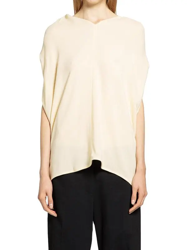 TOTEME Cocoon Cape Blouse - Beige