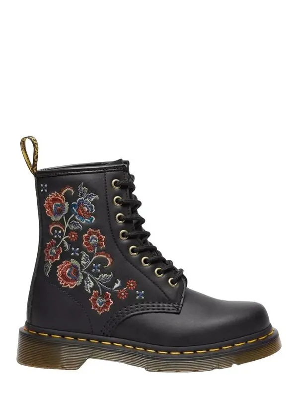 Dr. Martens 1460 Vonda Genix Leather Lace Up Boots - Black