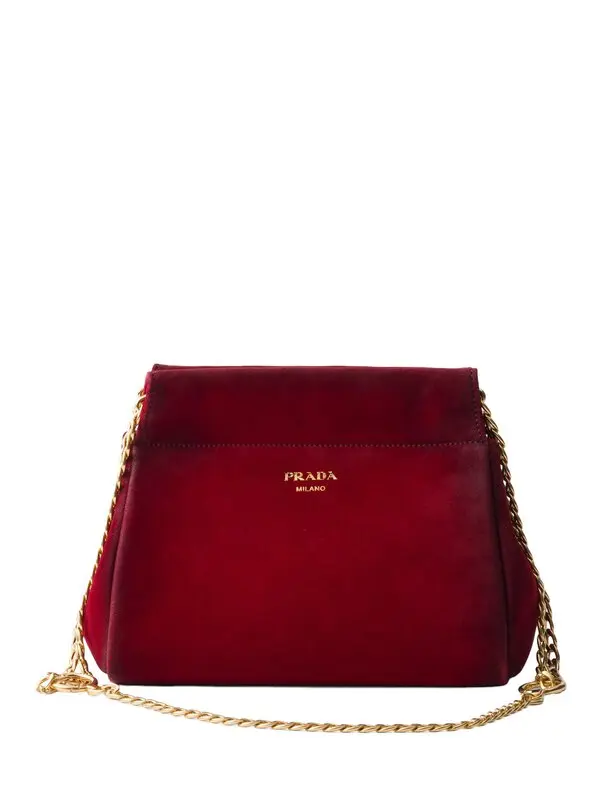 Prada Mini Suede Bag - Red