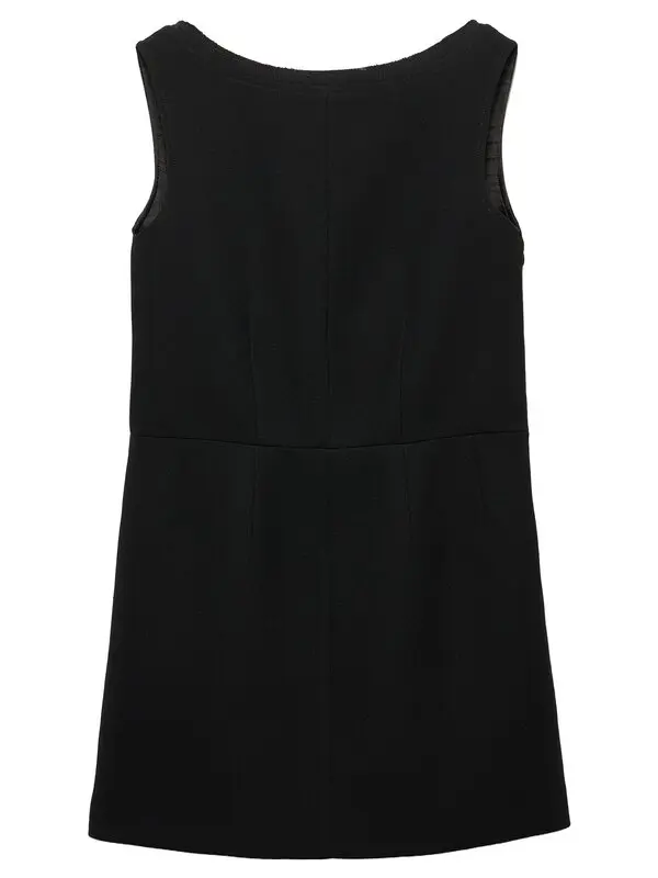 Prada Natté Mini-dress - Black