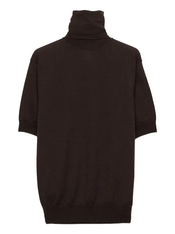 Prada Cashmere Turtleneck Sweater - Brown